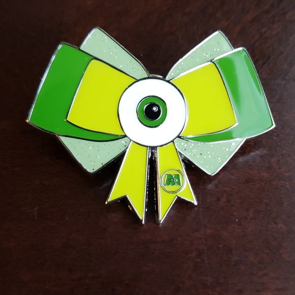Disney | Accessories | Disney Pixar Bow Pin Mike W | Poshmark